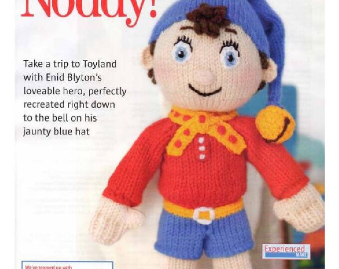 Vintage Pdf Knit Noddy Toy Pattern Digital Download Knitting Pattern ...