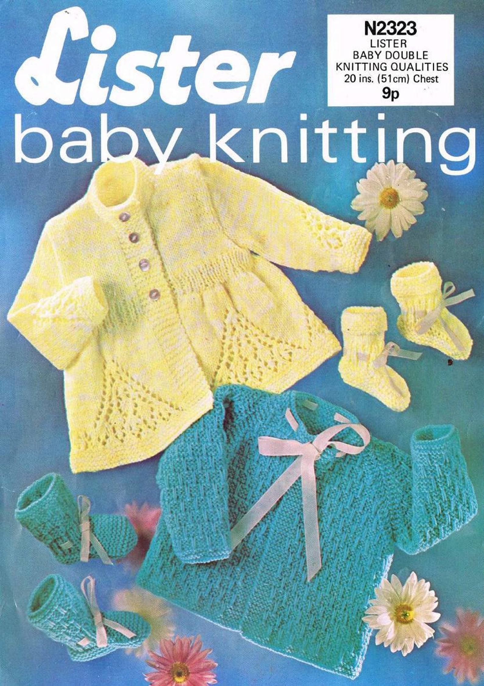 Vintage Lister Knitting Pattern for 2 Different Baby Coats - Etsy