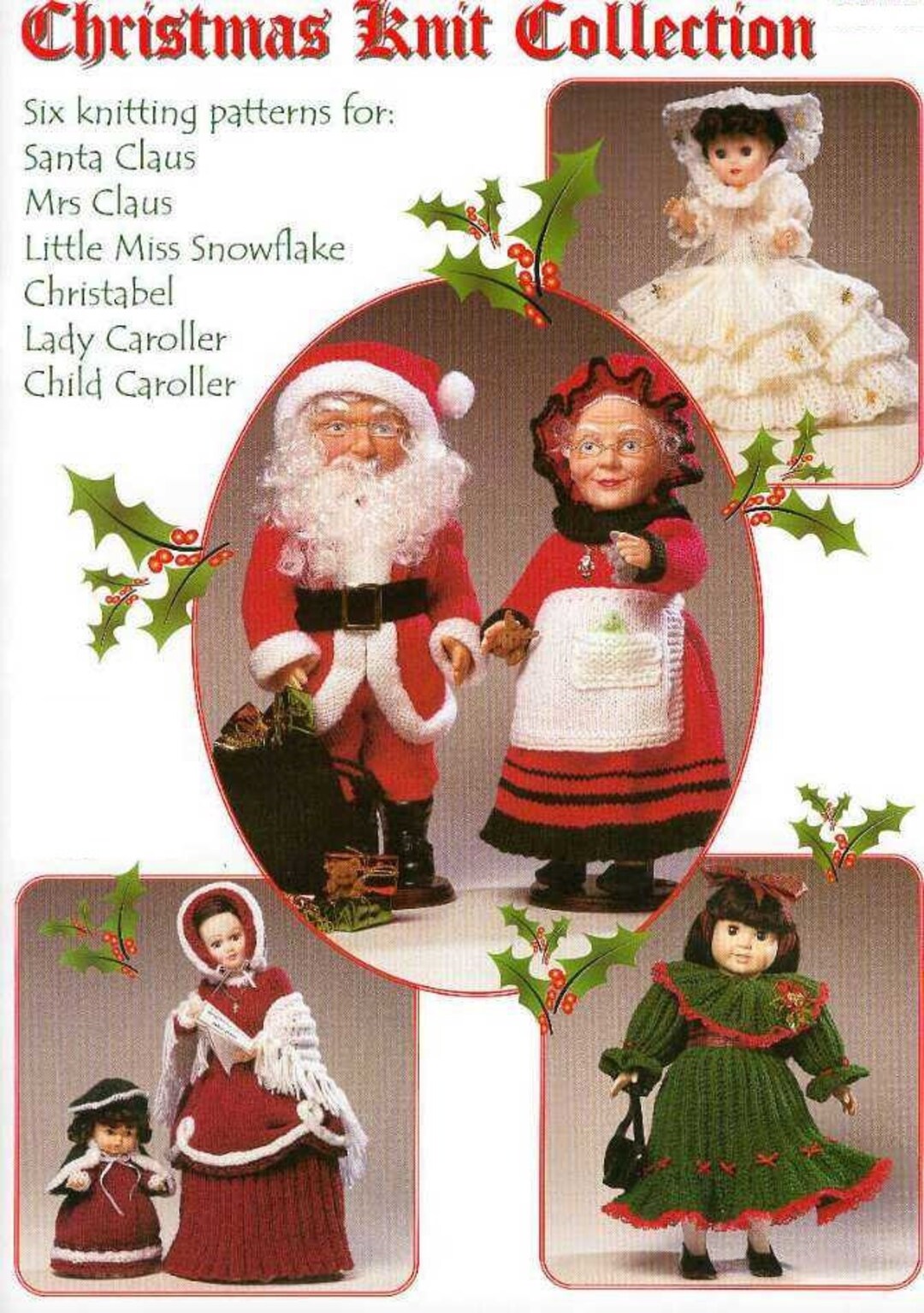 Knit Christmas Dolls Collection Santa and More Instant Download ...
