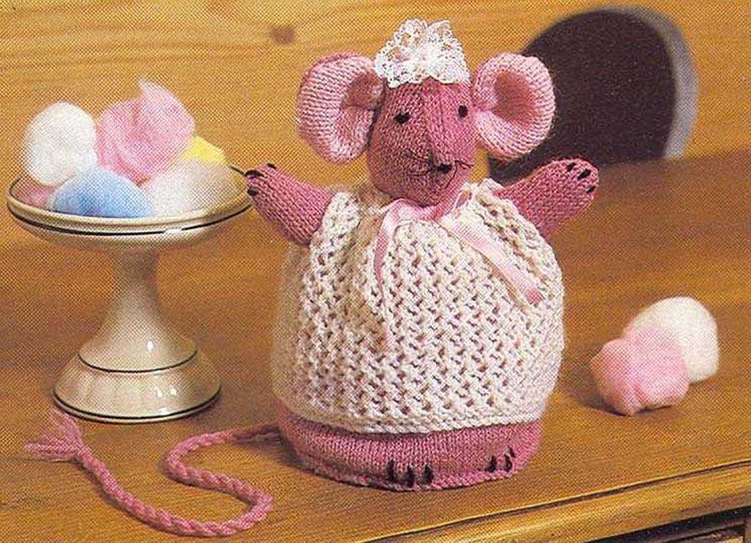 Vintage PDF Neat N Tidy Mouse Cosy Instant Download Knitting Pattern - Etsy
