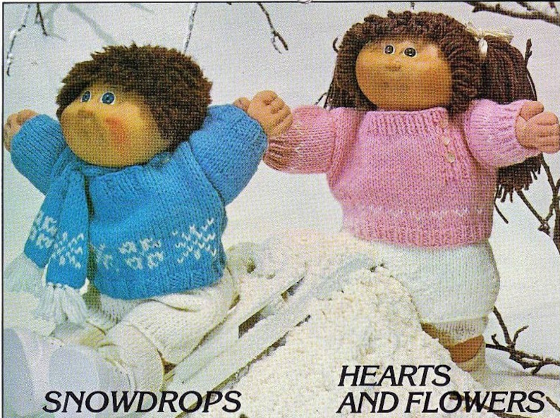 Knitting Pattern for Cabbage Patch Kids Doll 23 Designs - Etsy