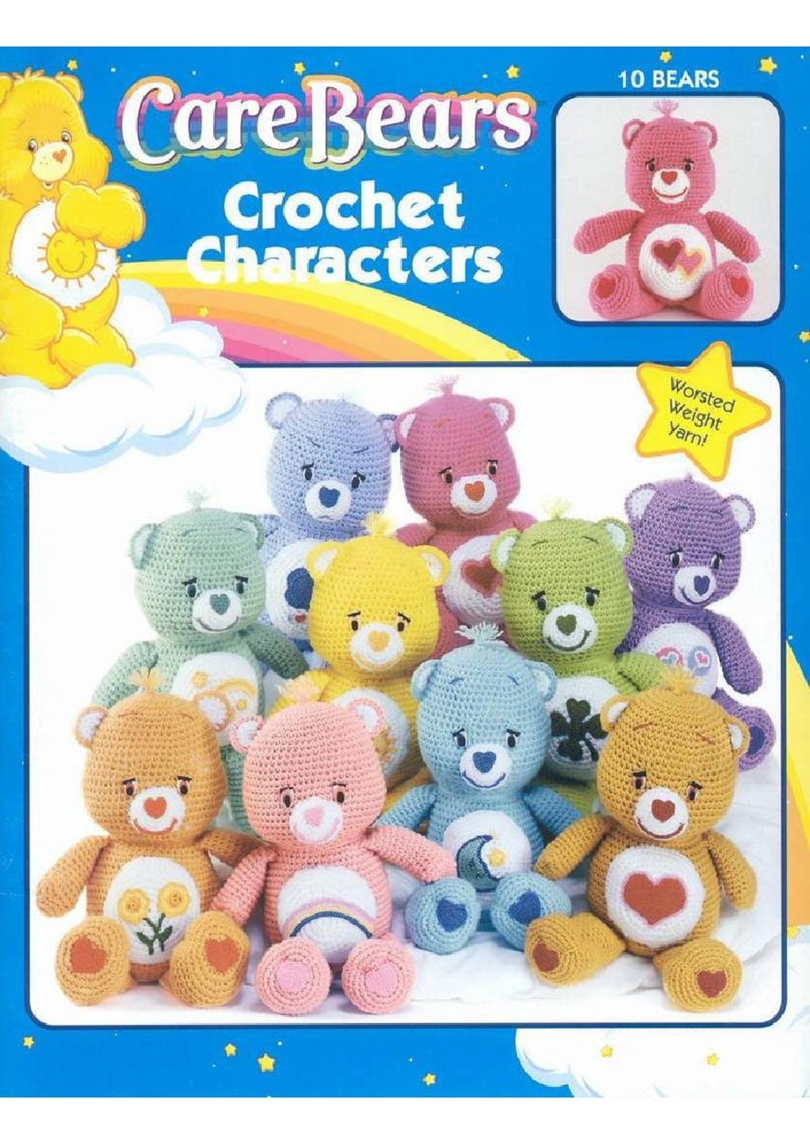 Crochet Care Bears 10 Patterns in All Instant Download Crochet - Etsy