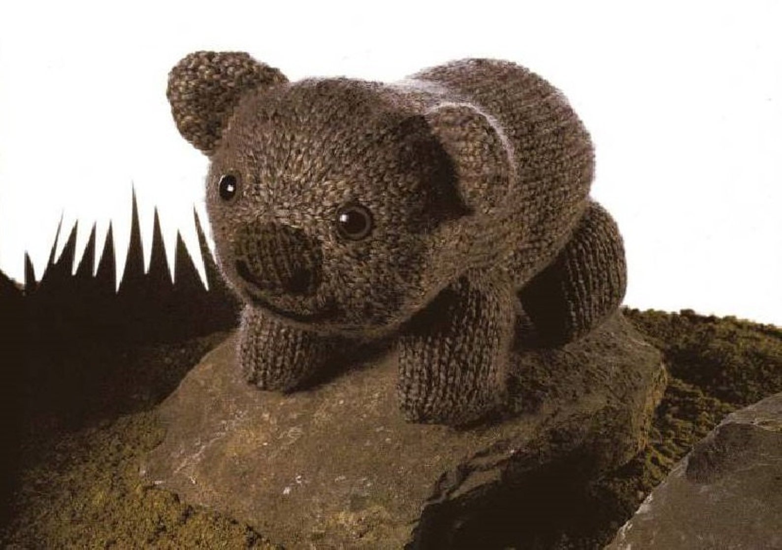 Vintage Knit Pattern Australian Wombat Toy to Knit Instant - Etsy