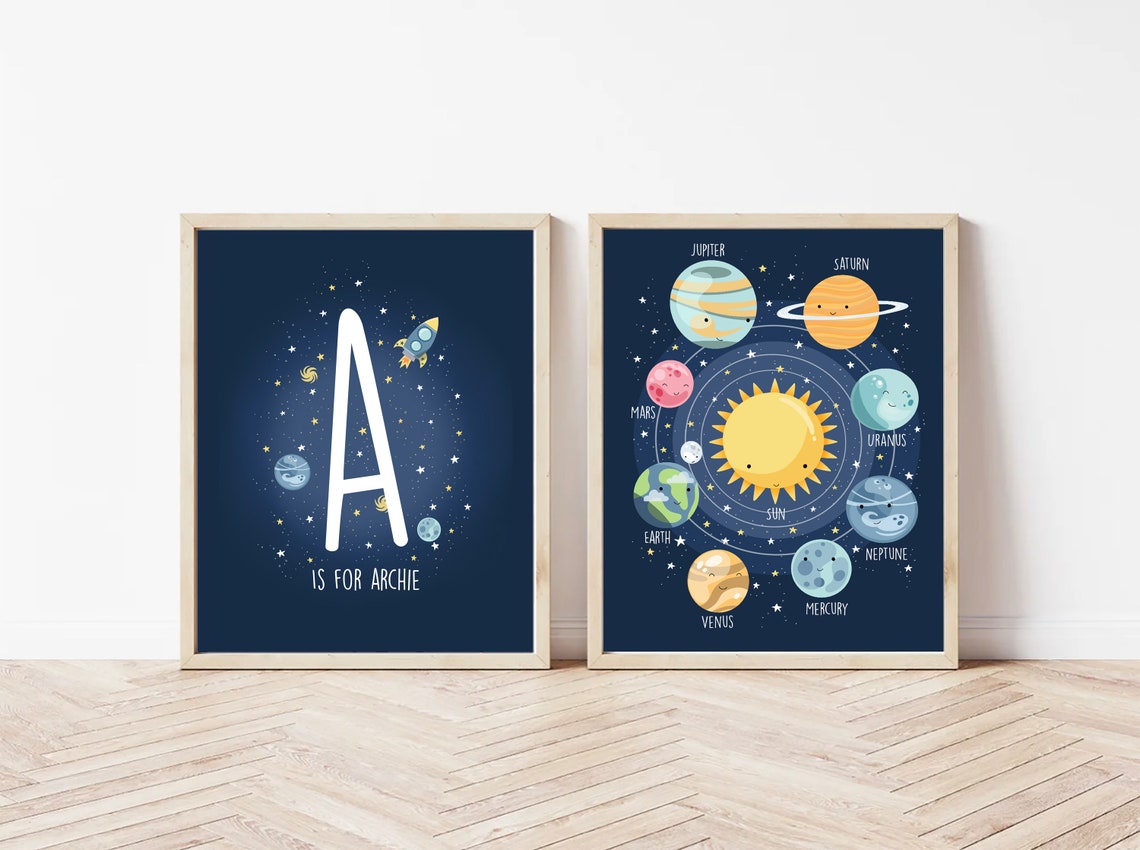 Kids Outer Space Print Planets Print Outer Space Print - Etsy