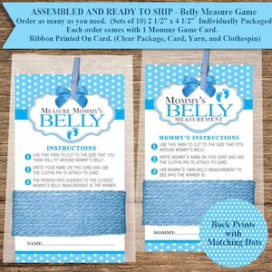 Assembled Ready to Ship (set of 10) - Measure Mommy Belly Baby Shower ...