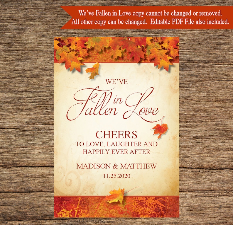 Fall-05-mwl-digital Download Fall Mini Wine Labels - Etsy