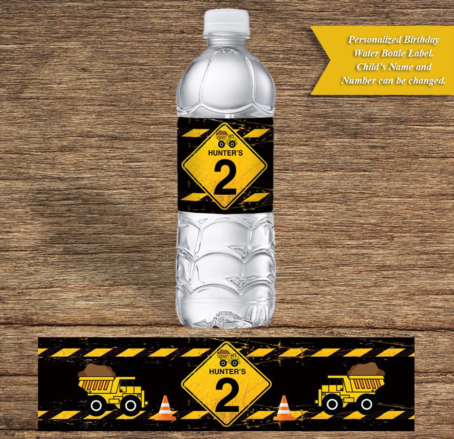 Water Bottle Labels Kids Kb-01-wbl-digital Download - Etsy