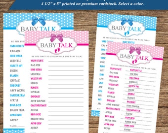 Baby Talk Game | Etsy