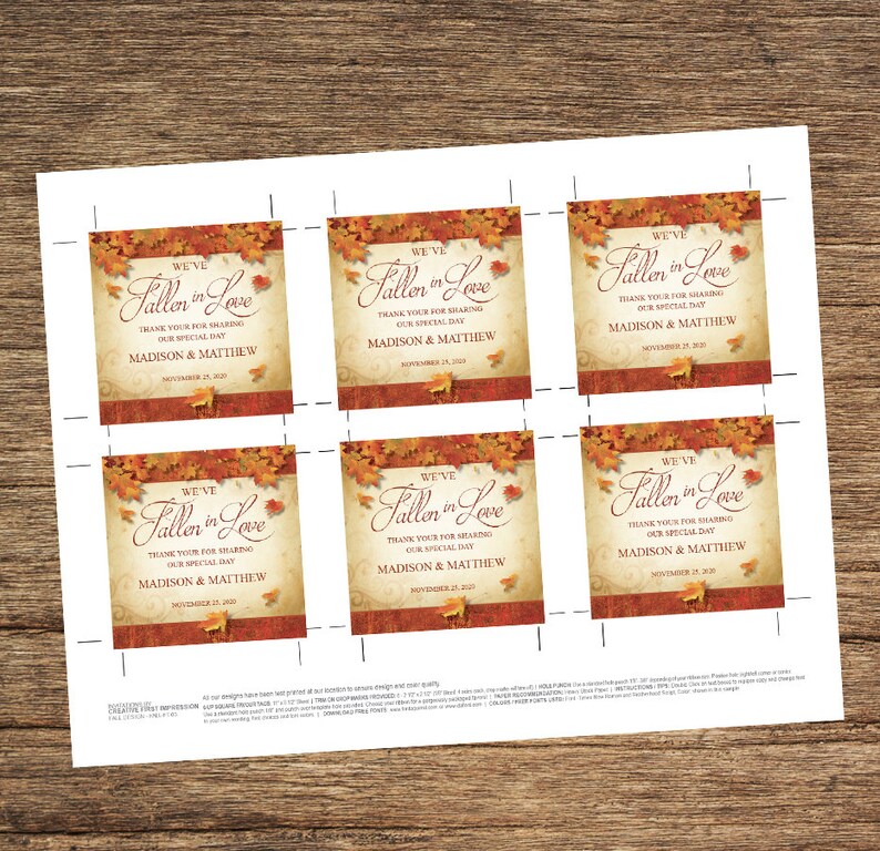 Fall-05-ft-digital Download Fall Favor Card Tags - Etsy