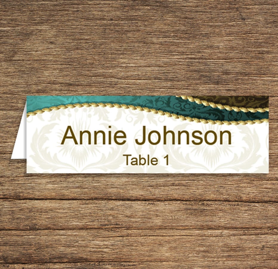 Western Country Table Number and Place Cards - Etsy