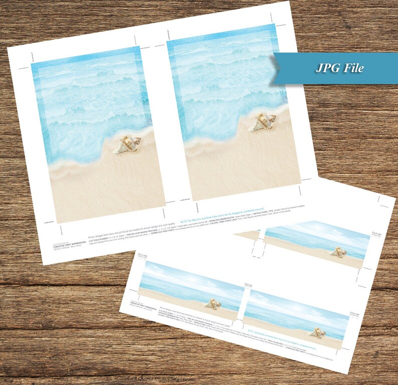 Beach Table Number and Place Cards Bch-03-tn-pc-digital Download - Etsy