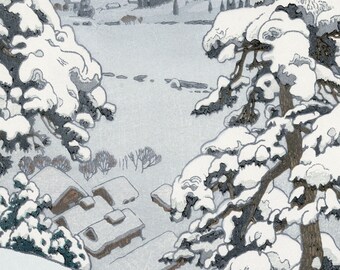 Toshi Yoshida Woodblock - Etsy