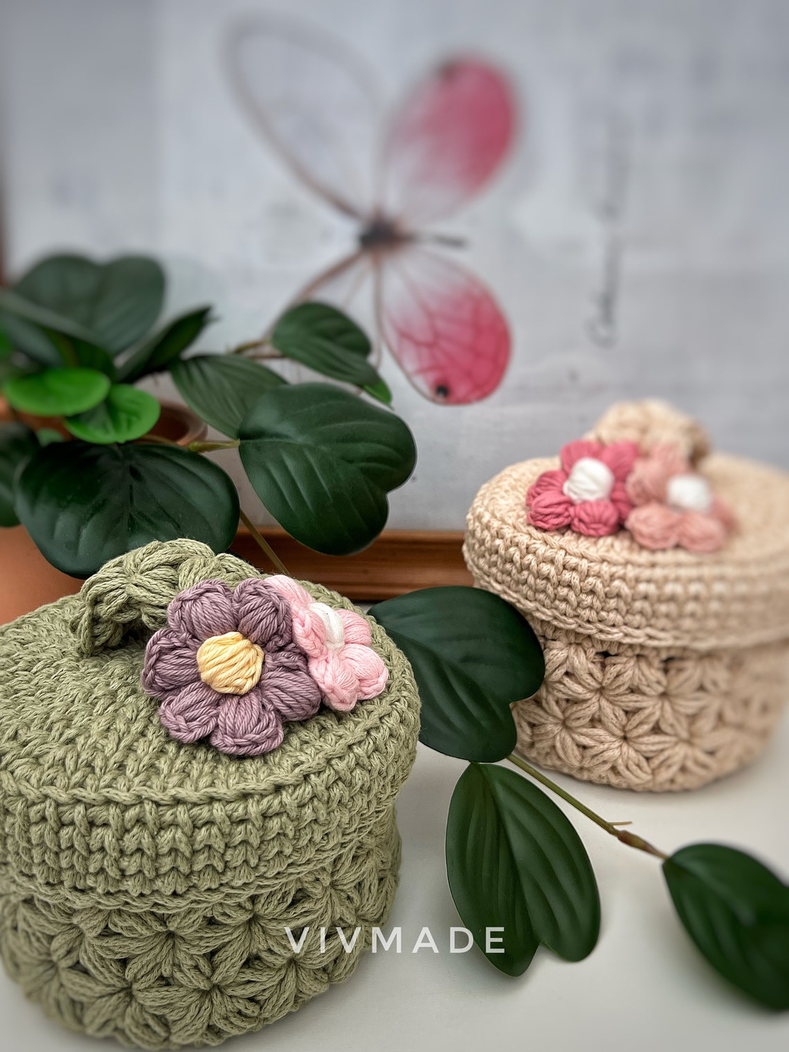 Crochet Basket Pattern PDF Crochet Basket With Lid Pattern - Etsy