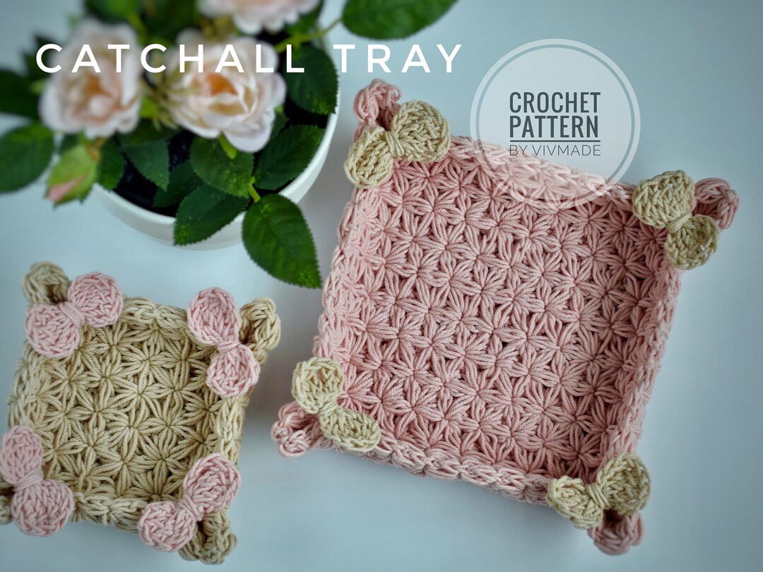 Crochet Catchall Tray PDF | Crochet Basket | Crochet Basket for Jewelry ...