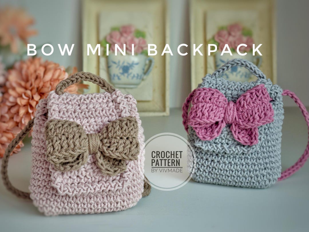 Crochet Mini Backpack | Crochet Backpack | Crochet Pouch | Crochet Key ...