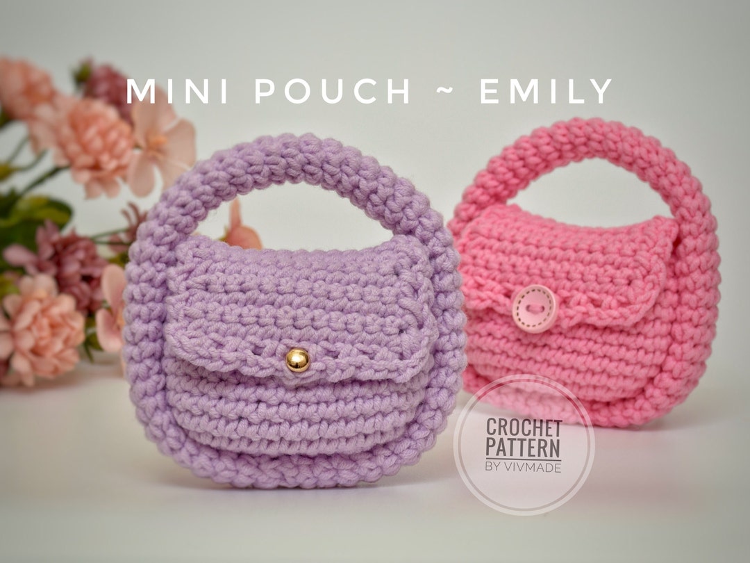 Crochet Mini Pouch Pattern PDF | Crochet Airpods Pouch | Handmade Pouch ...