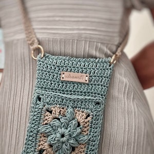 Crochet Phone Bag With Pocket Pattern PDF | Crochet Bag | Handmade Bag ...