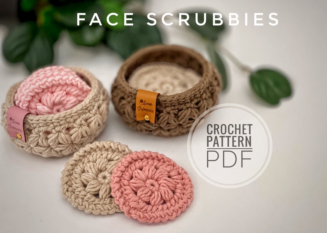 Crochet Face Scrubbies Pattern | Crochet Basket Pattern | Video ...