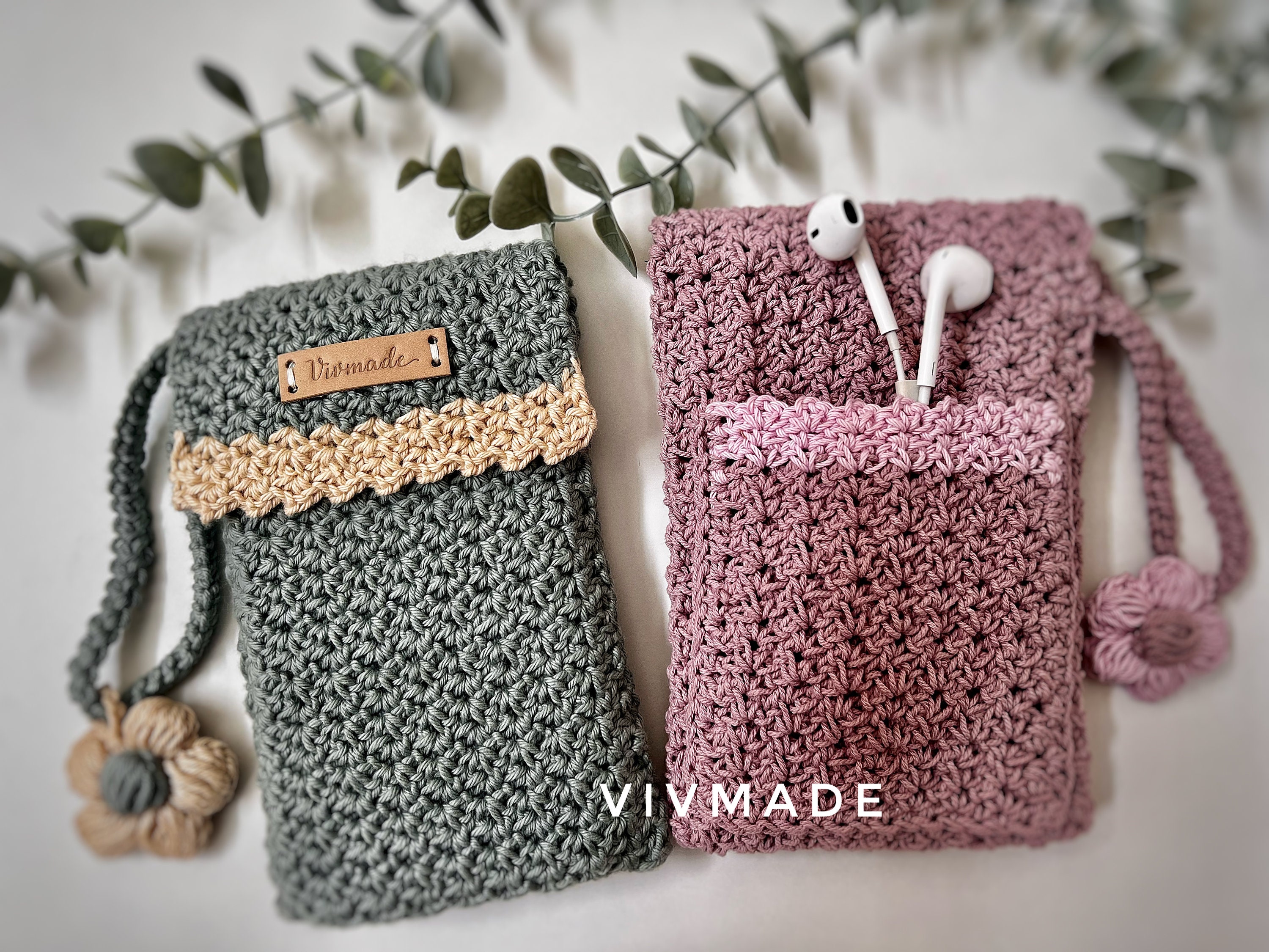 Crochet Phone Bag Pattern PDF Crochet Phone Pouch Handmade - Etsy UK