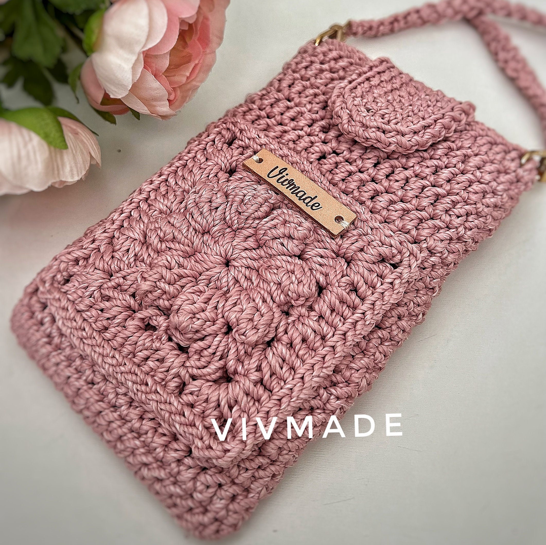 Crochet Phone Bag Pattern PDF Crochet Phone Bag With Pocket - Etsy
