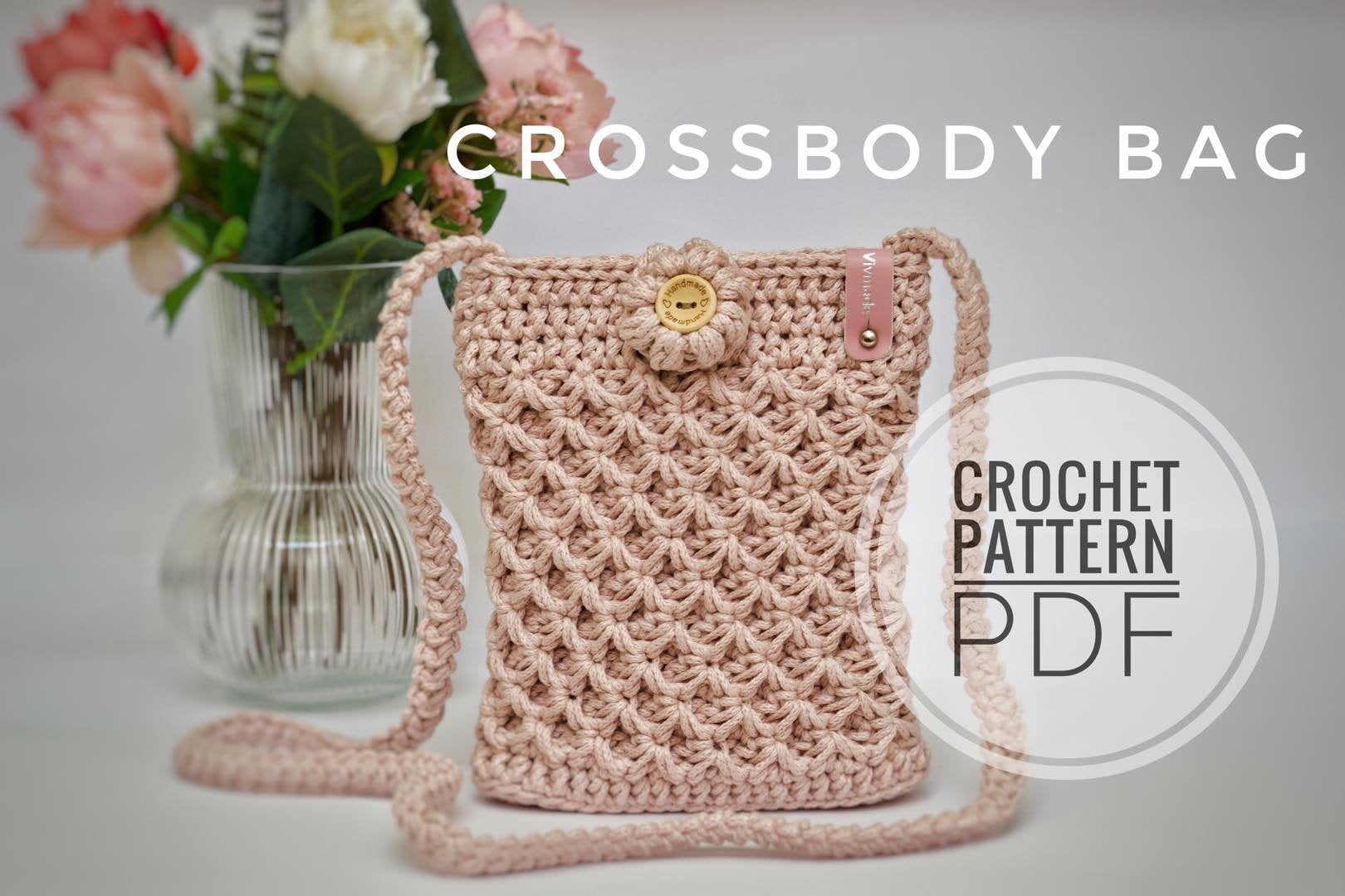 Crochet Crossbody Pattern PDF, Crochet Bag Pattern, Video Tutorial ...
