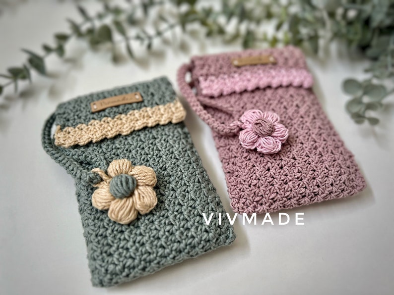 Crochet Phone Bag Pattern PDF | Crochet Phone Pouch | Handmade Phone ...