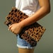 Leopard Clutch, Fold Over Clutch, Big Spot, Leopard Print Leather ...