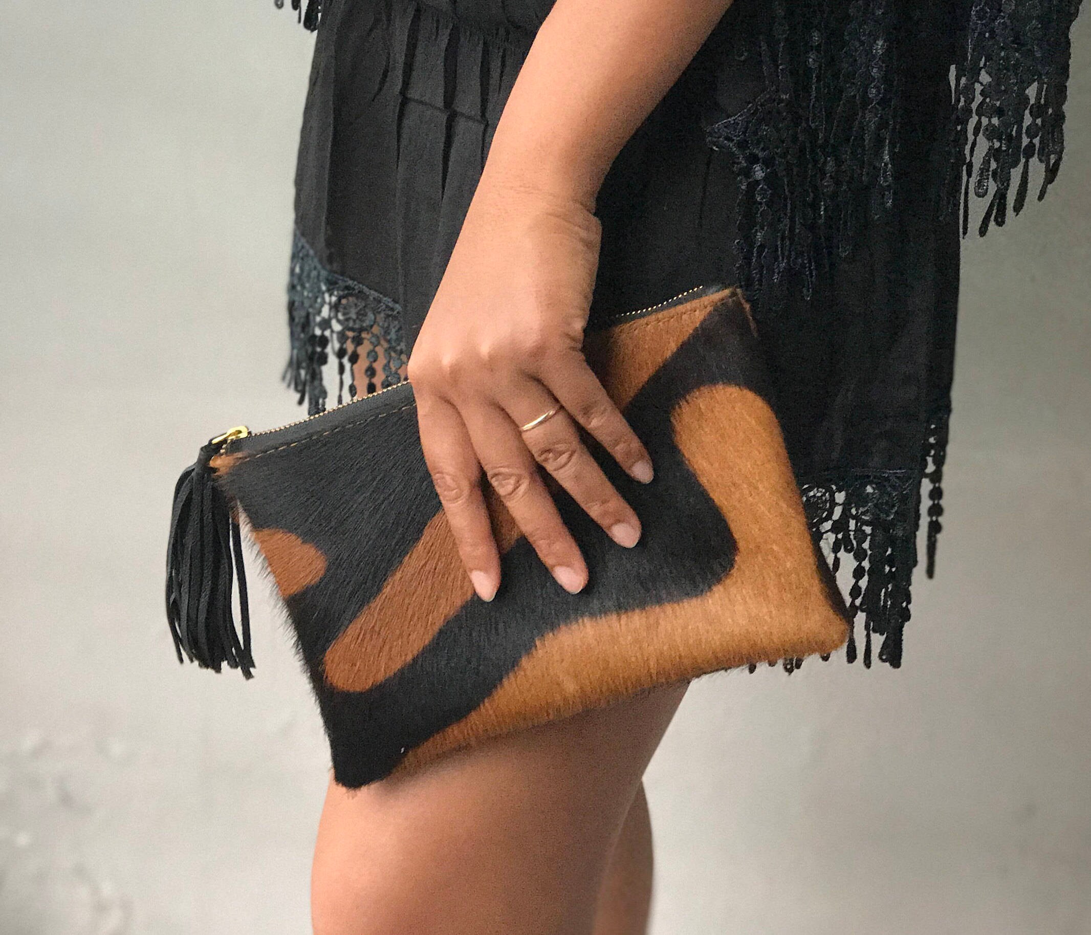 WALLET Size Flat Zebra Clutch, Animal Print Clutch, Animal Print Purse ...