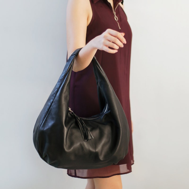 Medium Size Leather Bag - Etsy