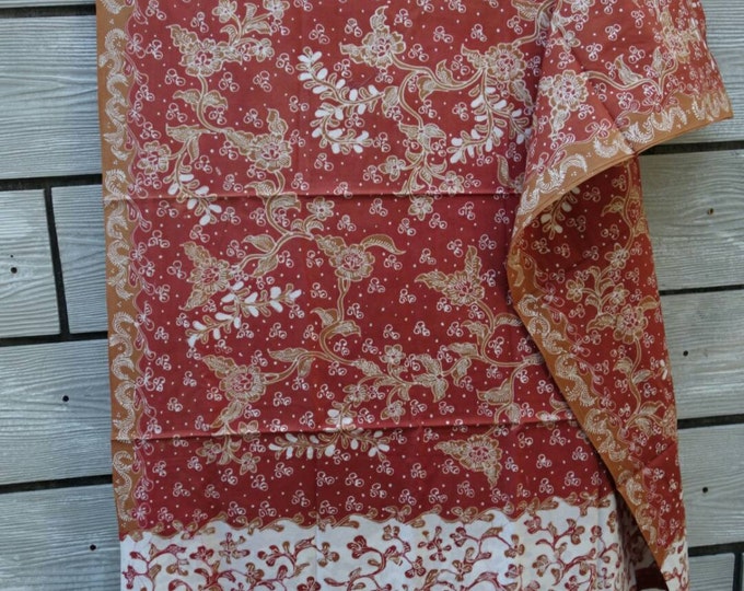 Hand Painted Indonesian Batik Fabric, Batik Fabric, Hand Painted Batik ...