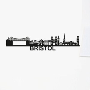 Bristol Skyline Bristol Gift Skyline Art City Name - Etsy