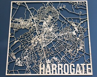 Harrogate Street Map - Etsy UK