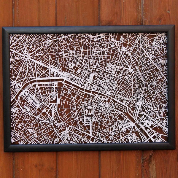 Map of Paris - Etsy