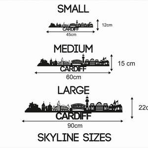 Cardiff Skyline Cardiff Gift Skyline Art City Name - Etsy UK