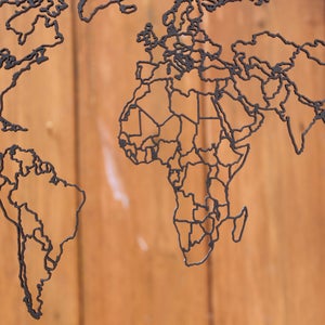 World Map Laser Cut Map - Etsy UK