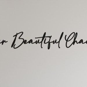 Our Beautiful Chaos Wall Art -in Line - Family Art - Wooden Word Text ...