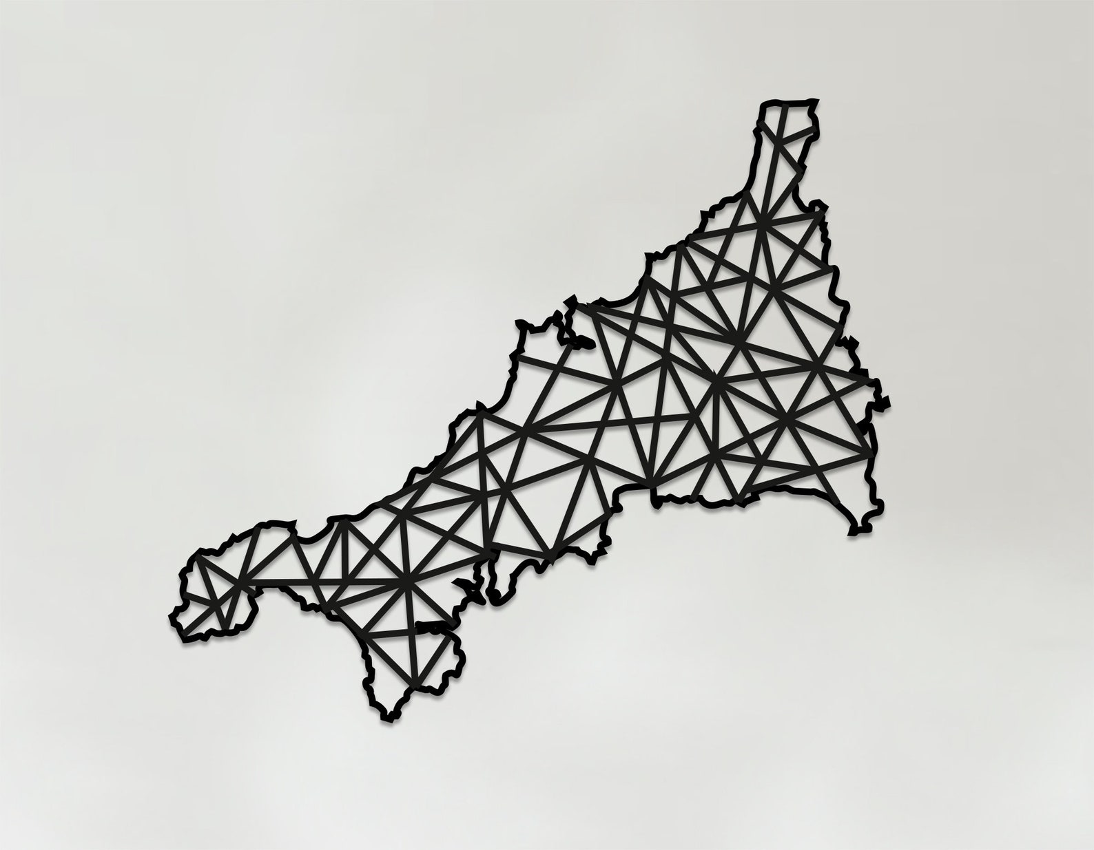 Geometric Cornwall Art Wooden Country Wall Art Cornwall - Etsy UK