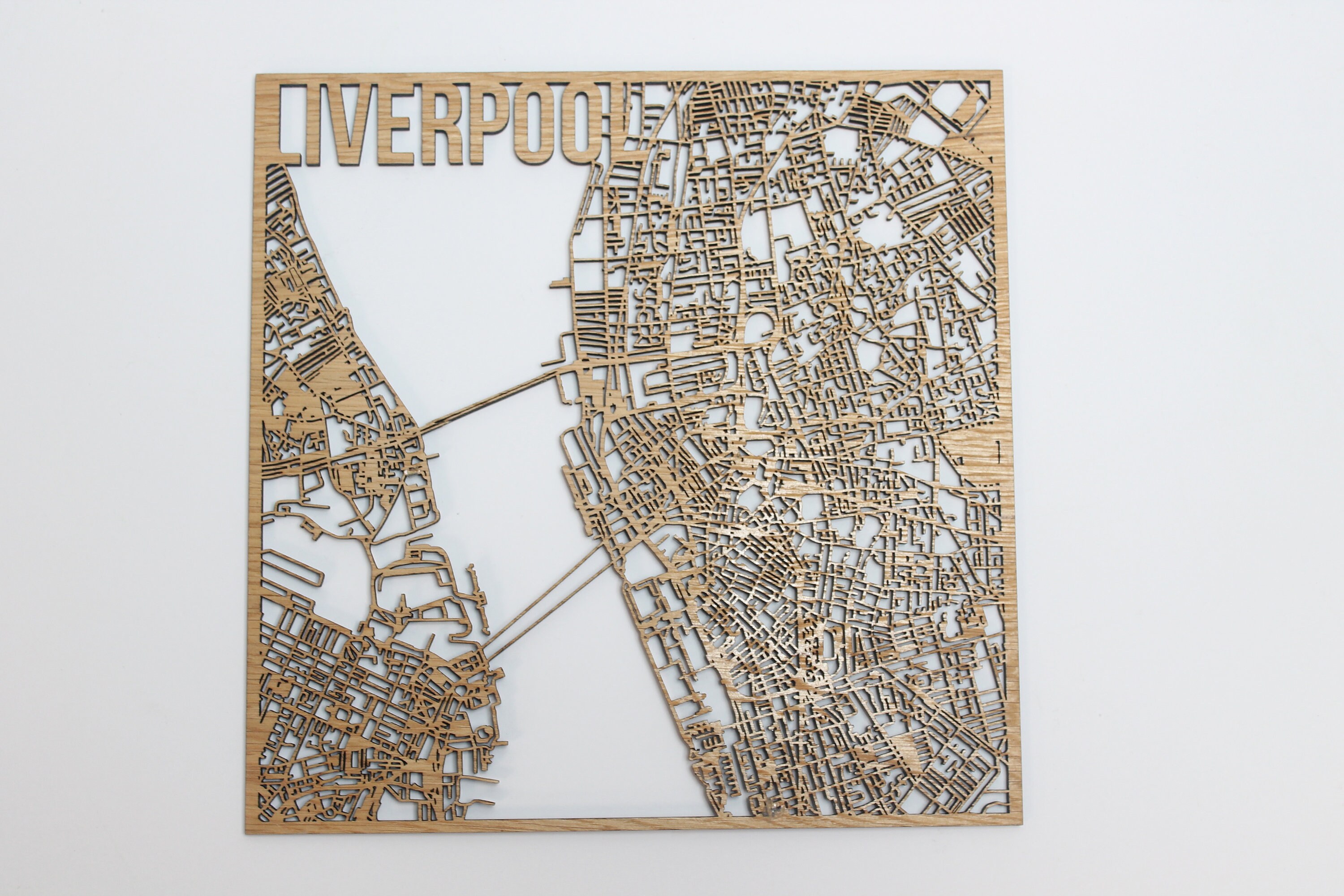 Liverpool Wood Street Map Laser Cut Street Maps Wooden Map - Etsy UK