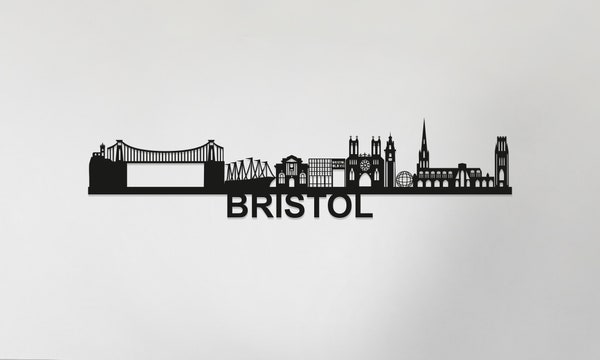 Bristol Skyline Art Print Bristol Cityscape Hand-drawn Black - Etsy UK