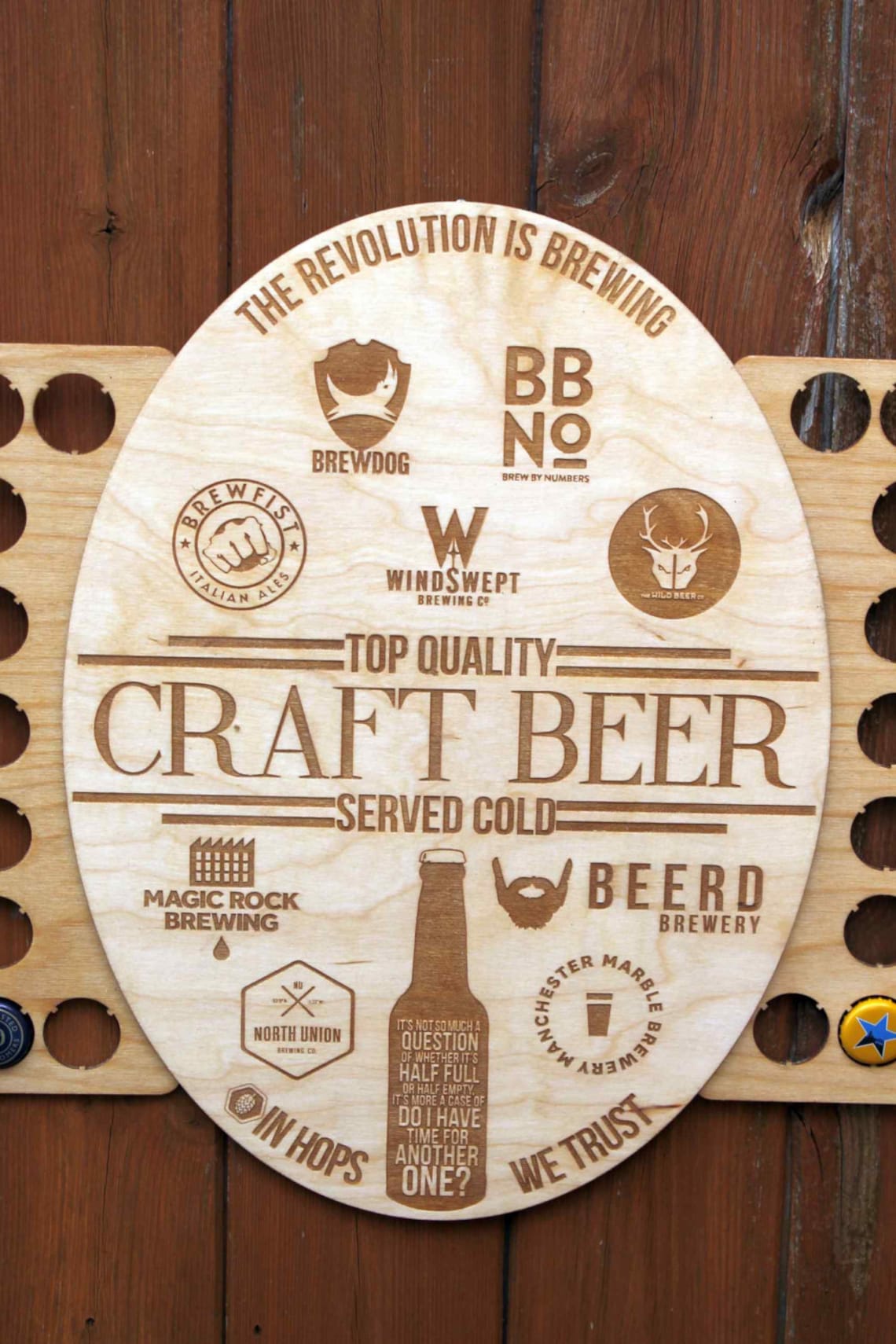 Craft Beer Bottle Cap Collection Beer Cap Gift Art Breweries | Etsy