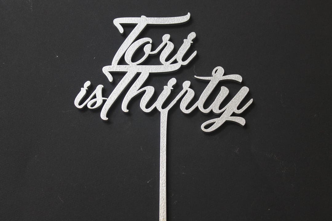 Birthday Cake Topper Name is Thirty Forty Fifty Sixty - Etsy