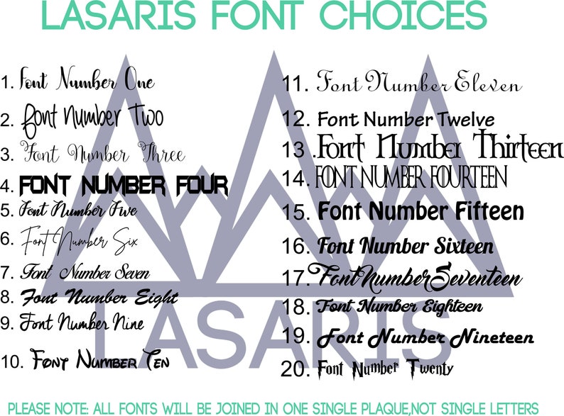 Personalised Wooden Script Name Plaque Sign - Any Font - Words Letters ...