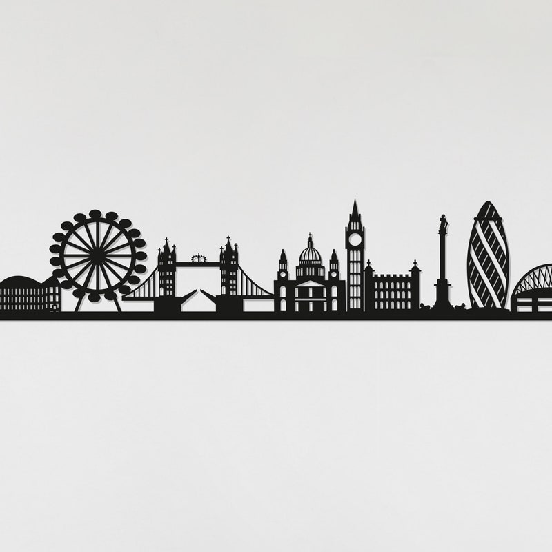 Skyline Wall Sticker - Etsy