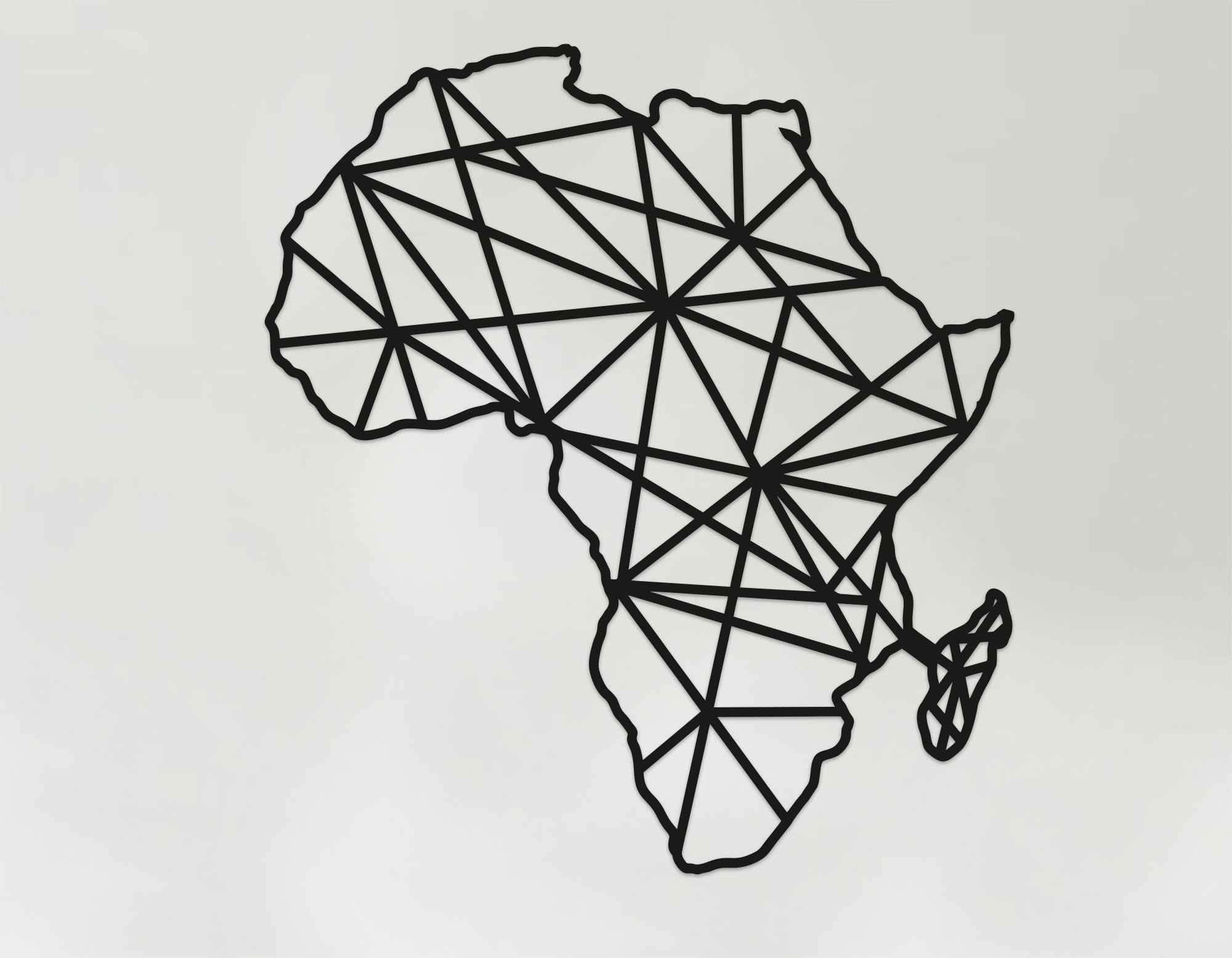 Geometric Africa Art Wooden Country Wall Art Africa Gift - Etsy
