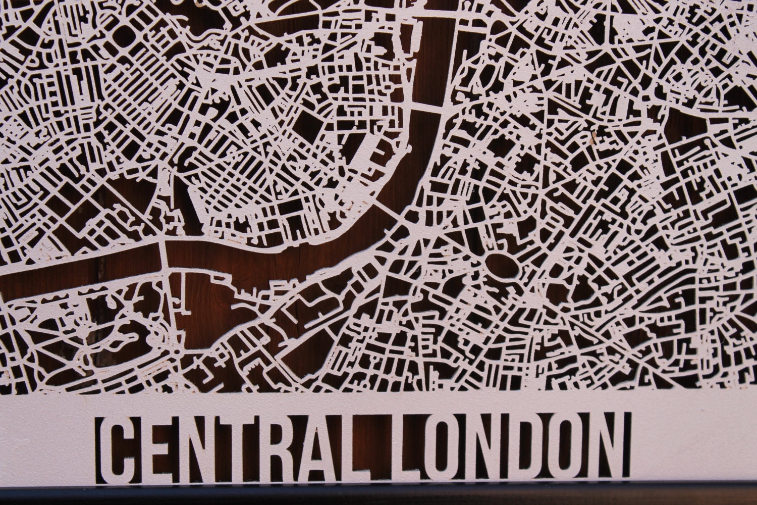 Custom Laser Cut Street Maps City Map Personalised Wooden Map - Etsy