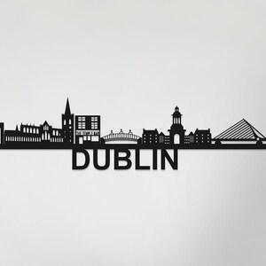 Dublin Skyline Dublin Gift Skyline Art City Name - Etsy