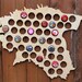 USA Beer Cap Map Bottle Cap Map Collection Beer Cap Gift Art - Etsy UK