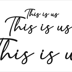 This is Us Word Art Wooden Word Text Art House Home Art - Etsy