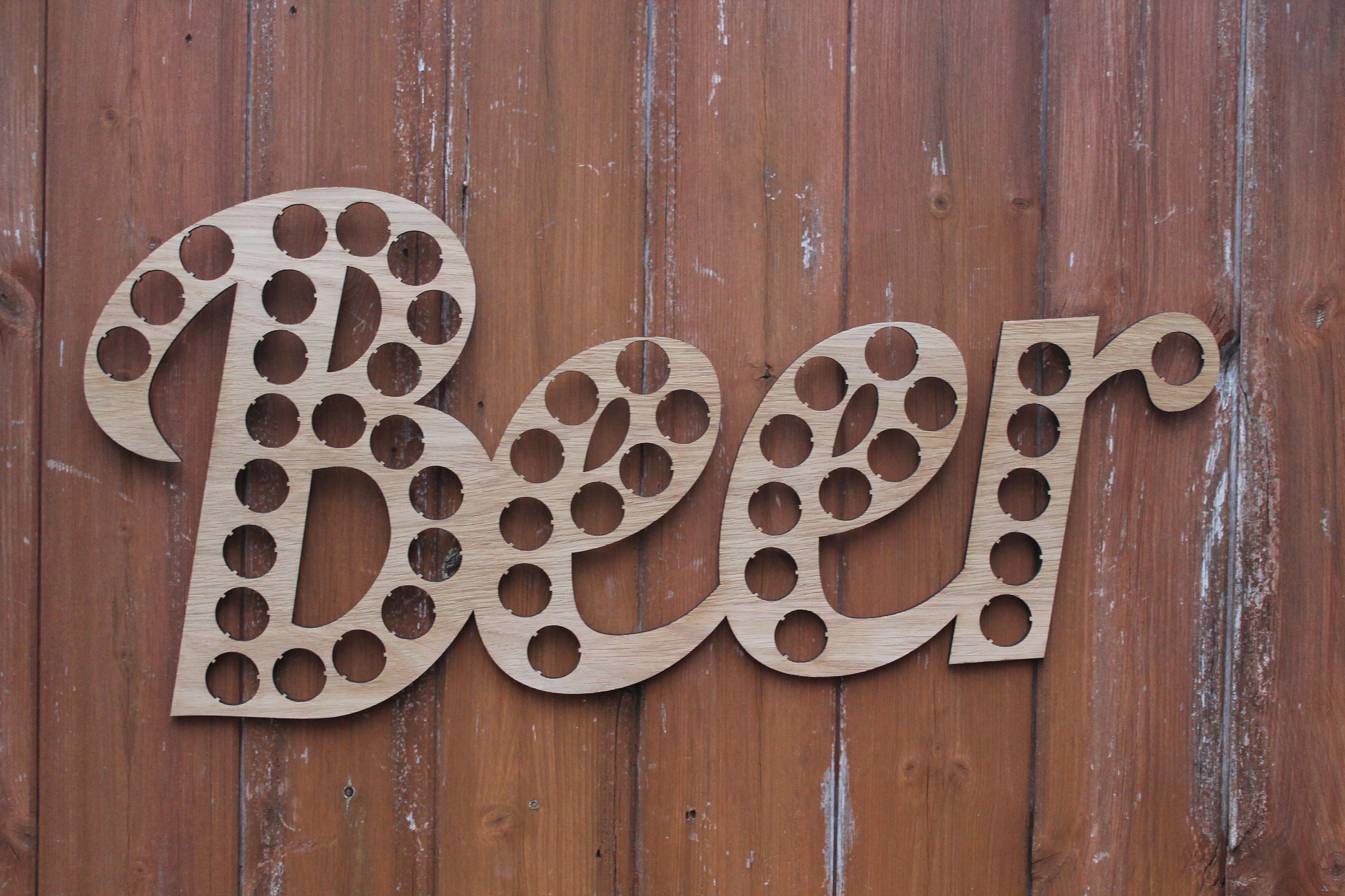 Beer Lettering Beer Cap Collection Beer Word Gift Art Letters | Etsy