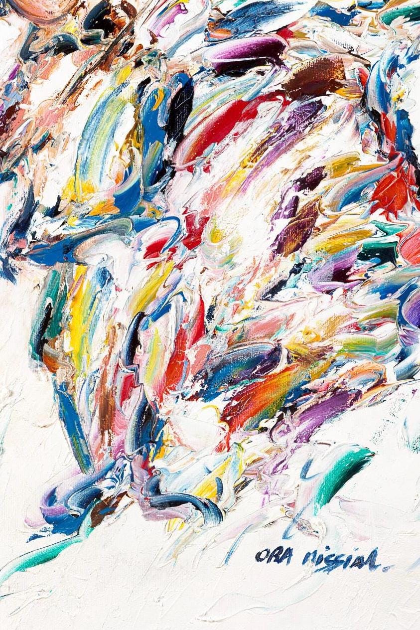 Joyful Hassidic Dance | Jewish Abstract Art Print | Limited Edition ...